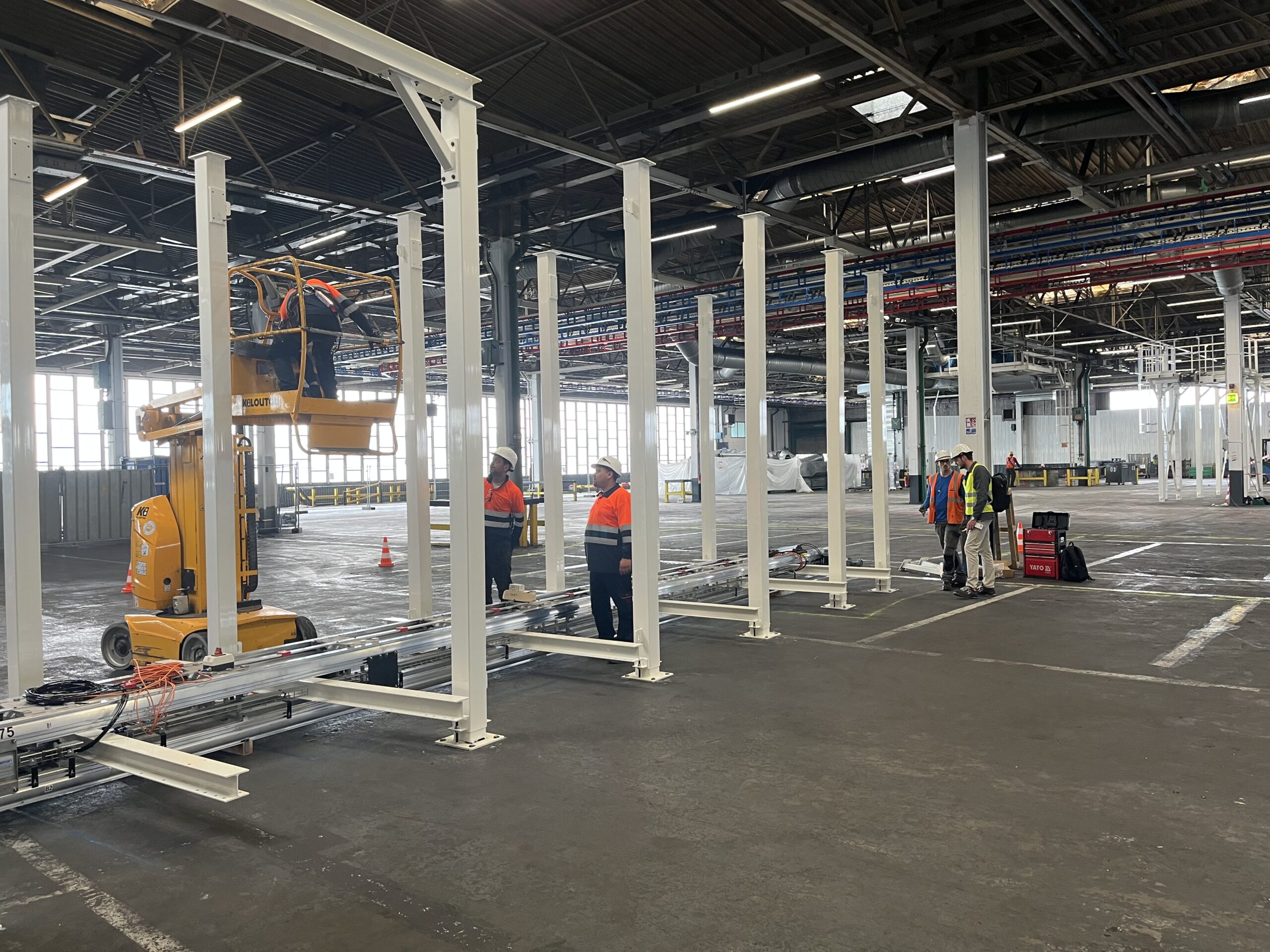Installation in progress… 1st step of a large-scale project at our ...